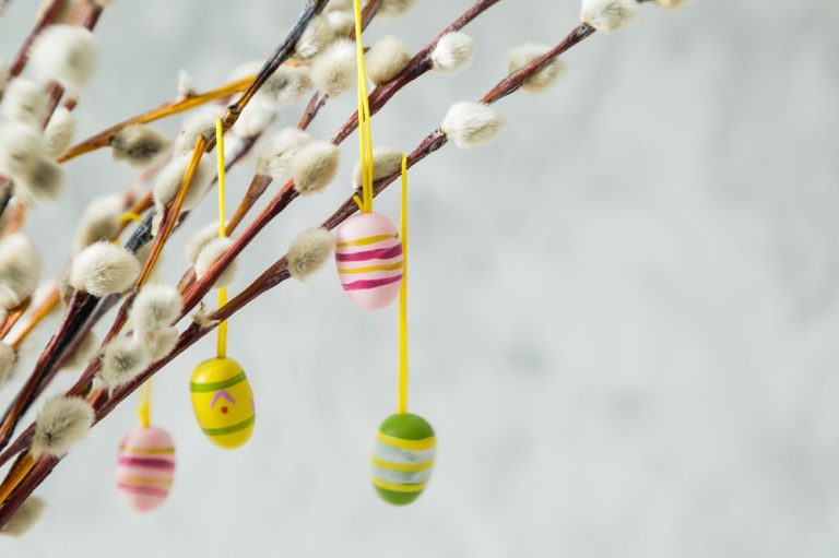 Easter tree and salt dough egg decorations - Maternity and Infant